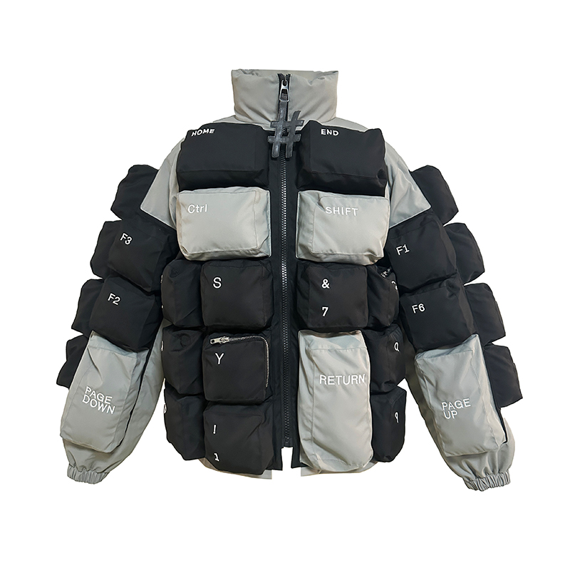 China Custom new keyboard puffer jacket supplier Manufacturer and ...